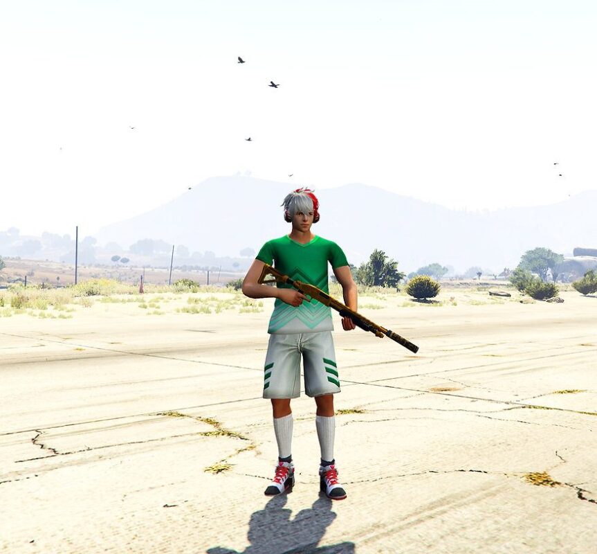 GTA 5 MODS Green Jersey Free Fire | G5Mods
