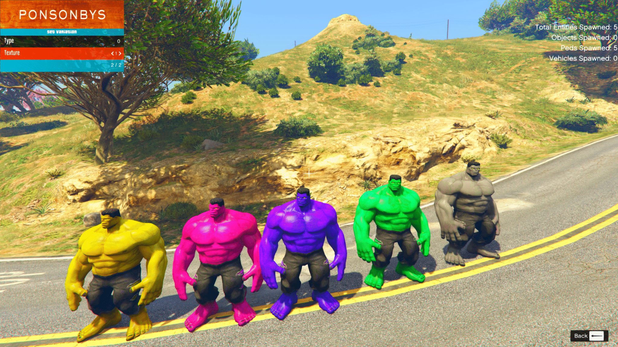 Download GTA 5 Mods Color Full Hulk AddonPeds | G5Mods