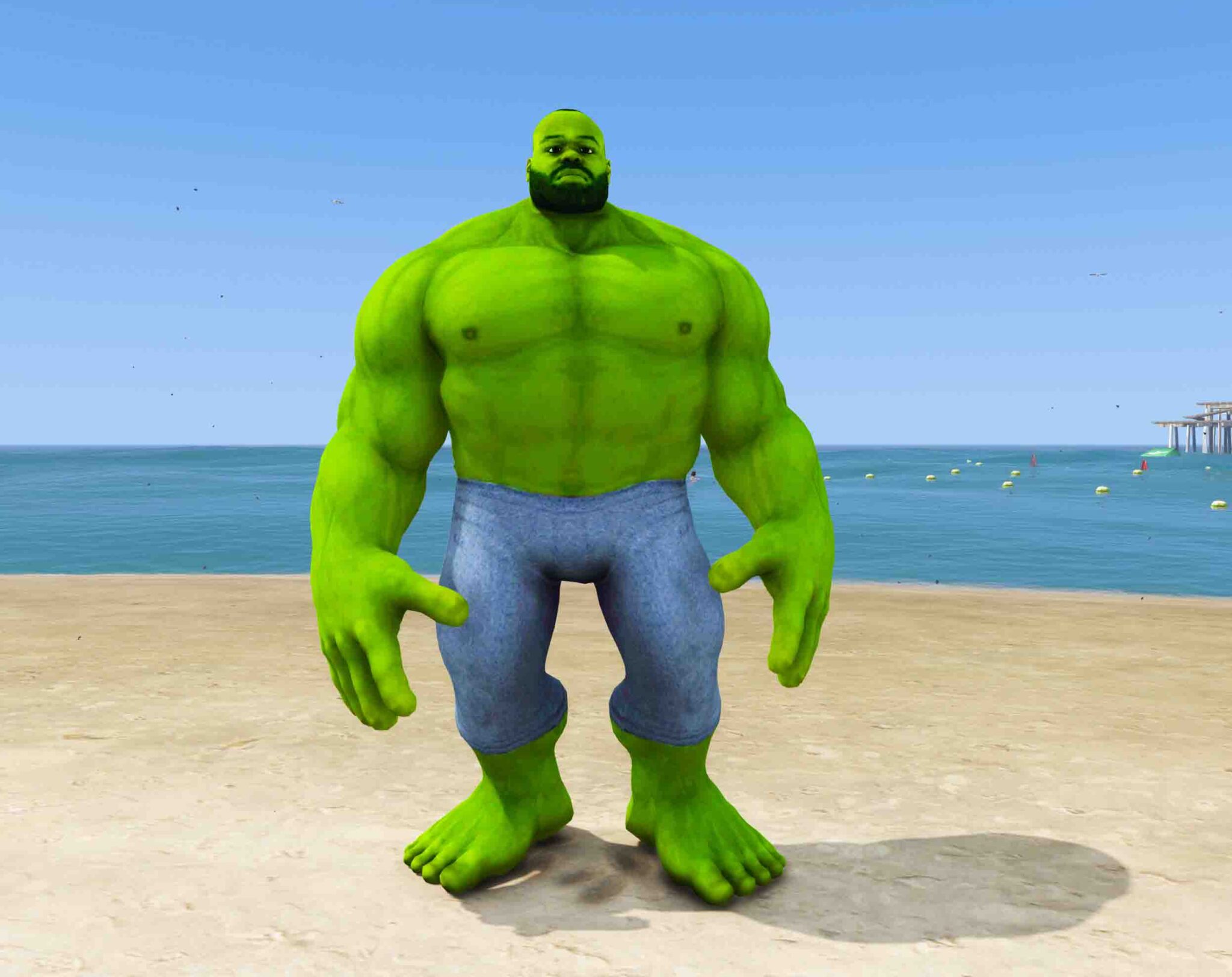 Download GTA 5 Mods Indian Bike Driving 3D Red Hulk Addon Ped | G5Mods