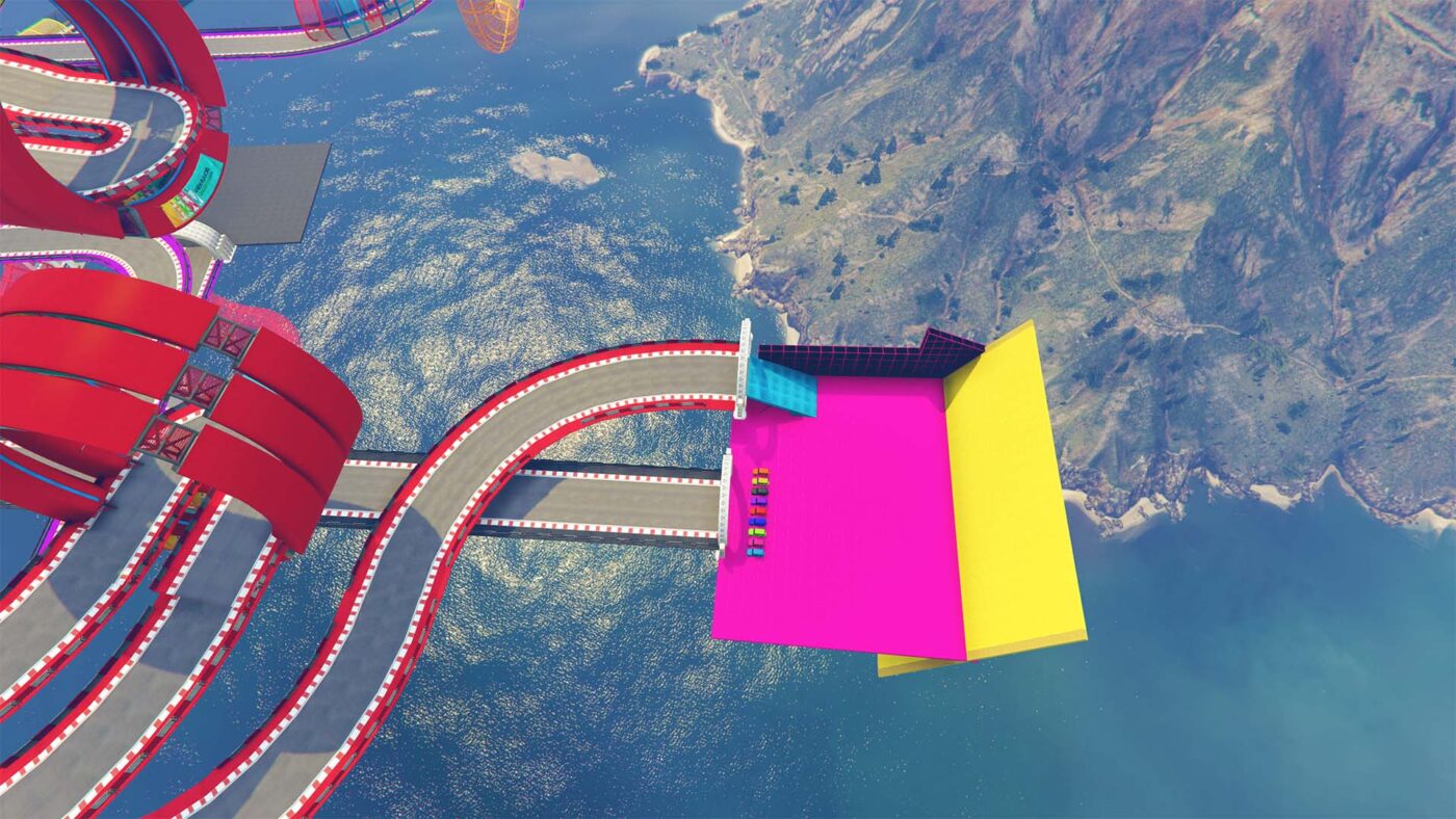 GTA 5 Mods Sun cartoon Crazy Stunts Ramp Map Addon prop | G5Mods