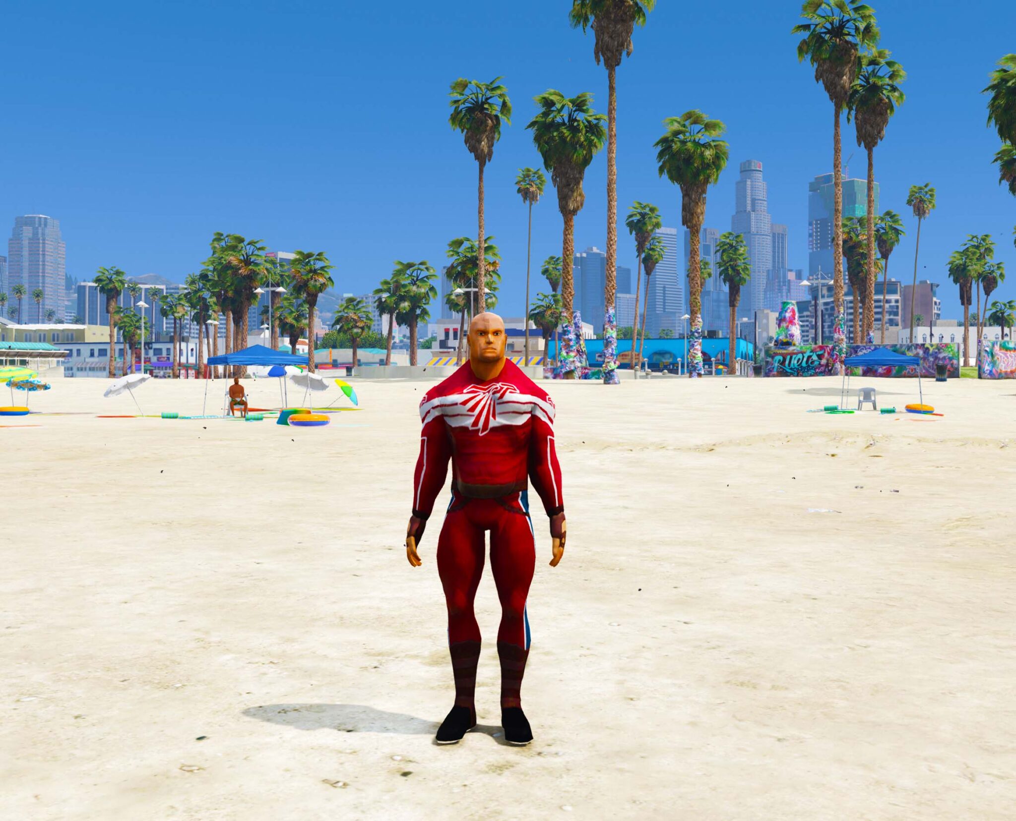 GTA 5 Mods Red Suit man Addon Ped | G5 Mods