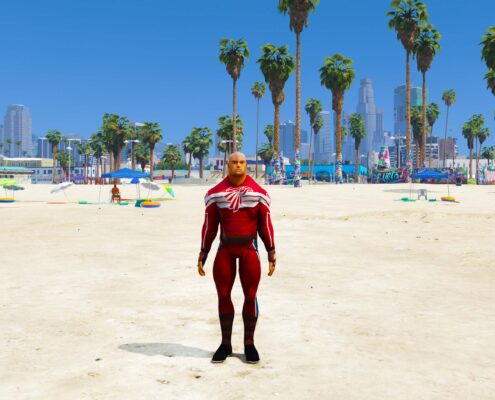 GTA 5 Mods Red Suit man Addon Ped | G5Mods