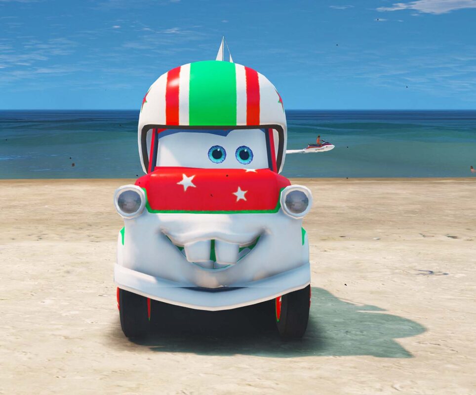 Download GTA 5 Mods Tow Mater Red Addon Vehicle | G5Mods