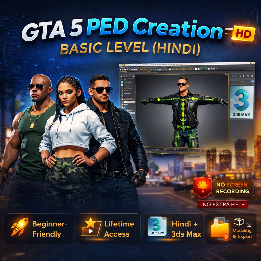 GTA 5 PED Creation – Basic Level (Hindi) | G5Mods